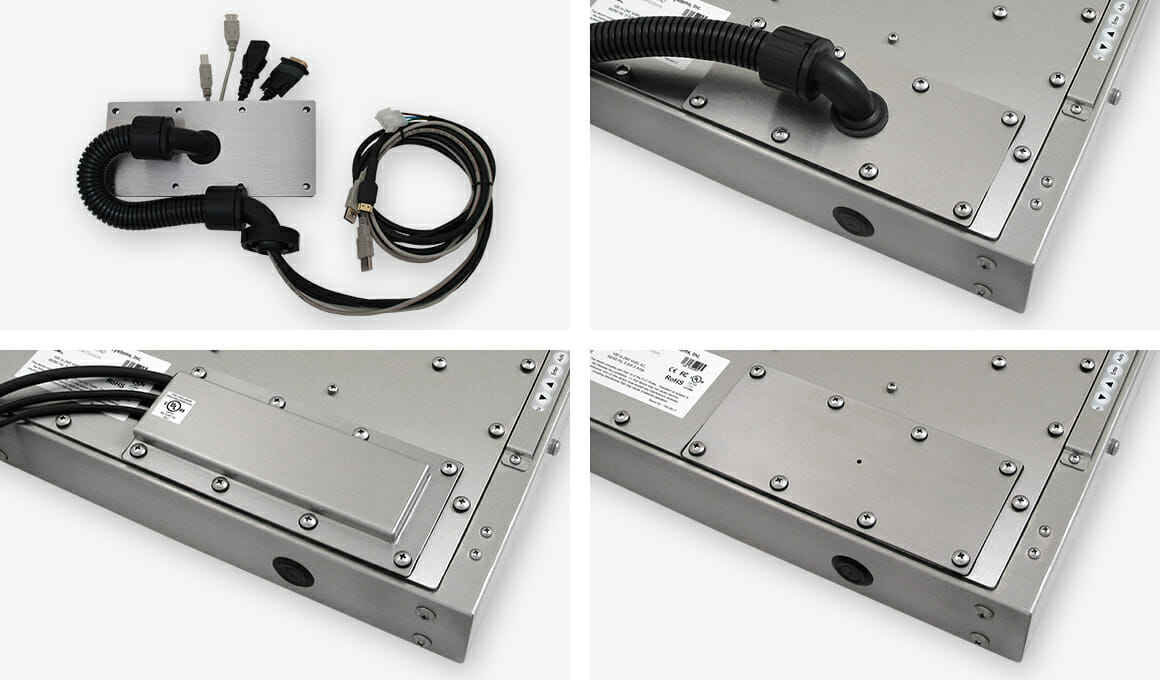Cable Exit Plates for Universal Mount Monitors - Hope Industrial Systems
